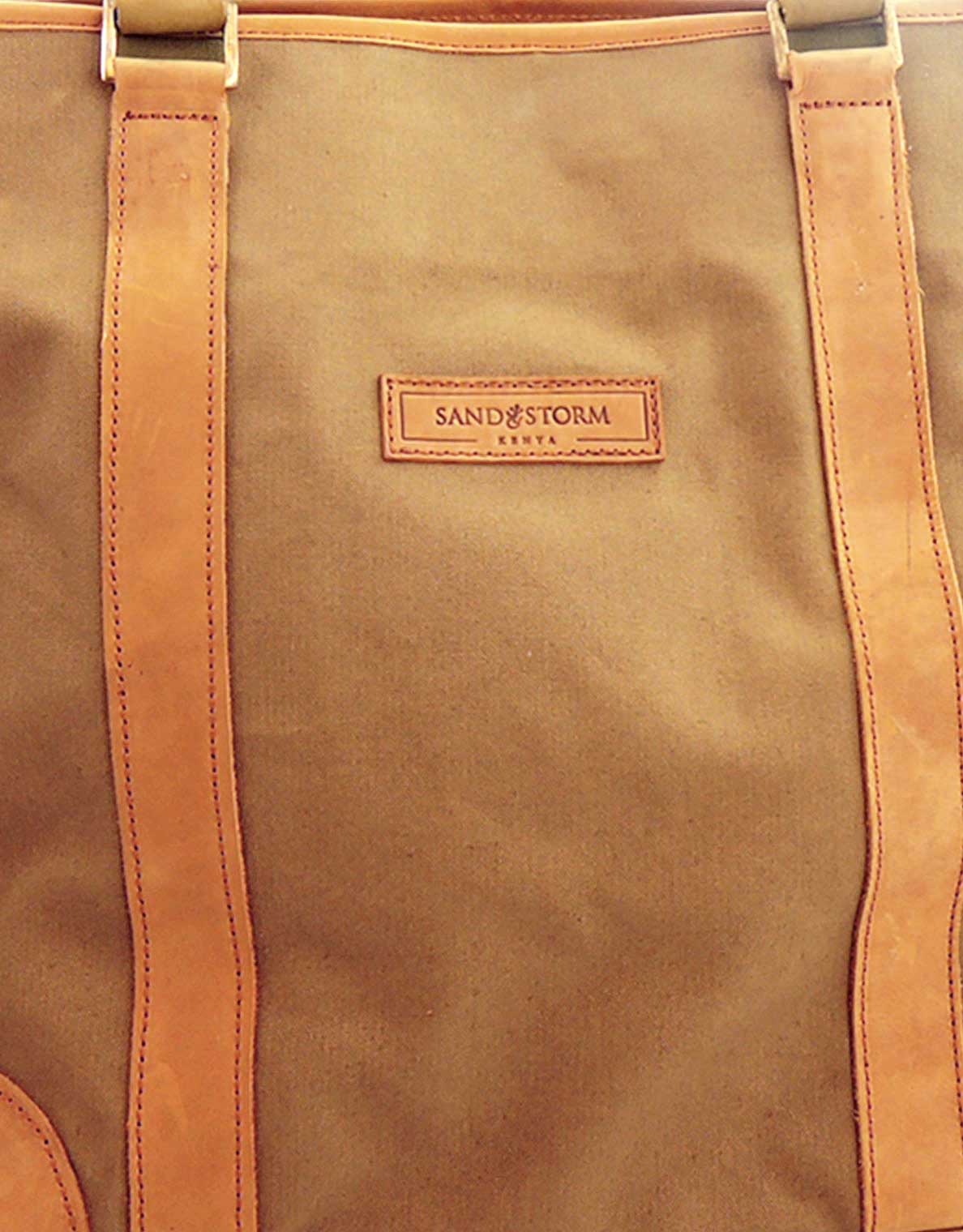 Safari Bags | Sandstorm Bags | Canvas and Leather Tote Bag