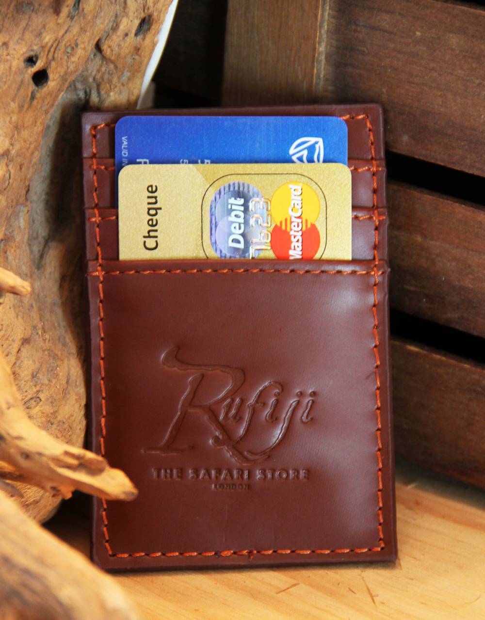 Safari Leather Money Clip | Card Wallet | The Safari Store