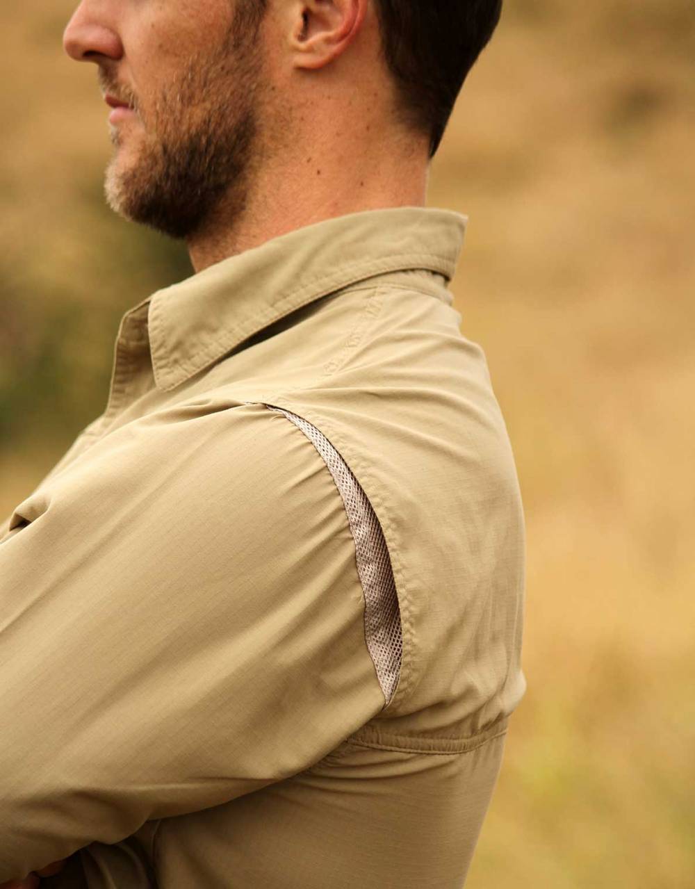 Men’s Safari Shirt: Long Sleeve | Anti-Bug Permethrin Fabric