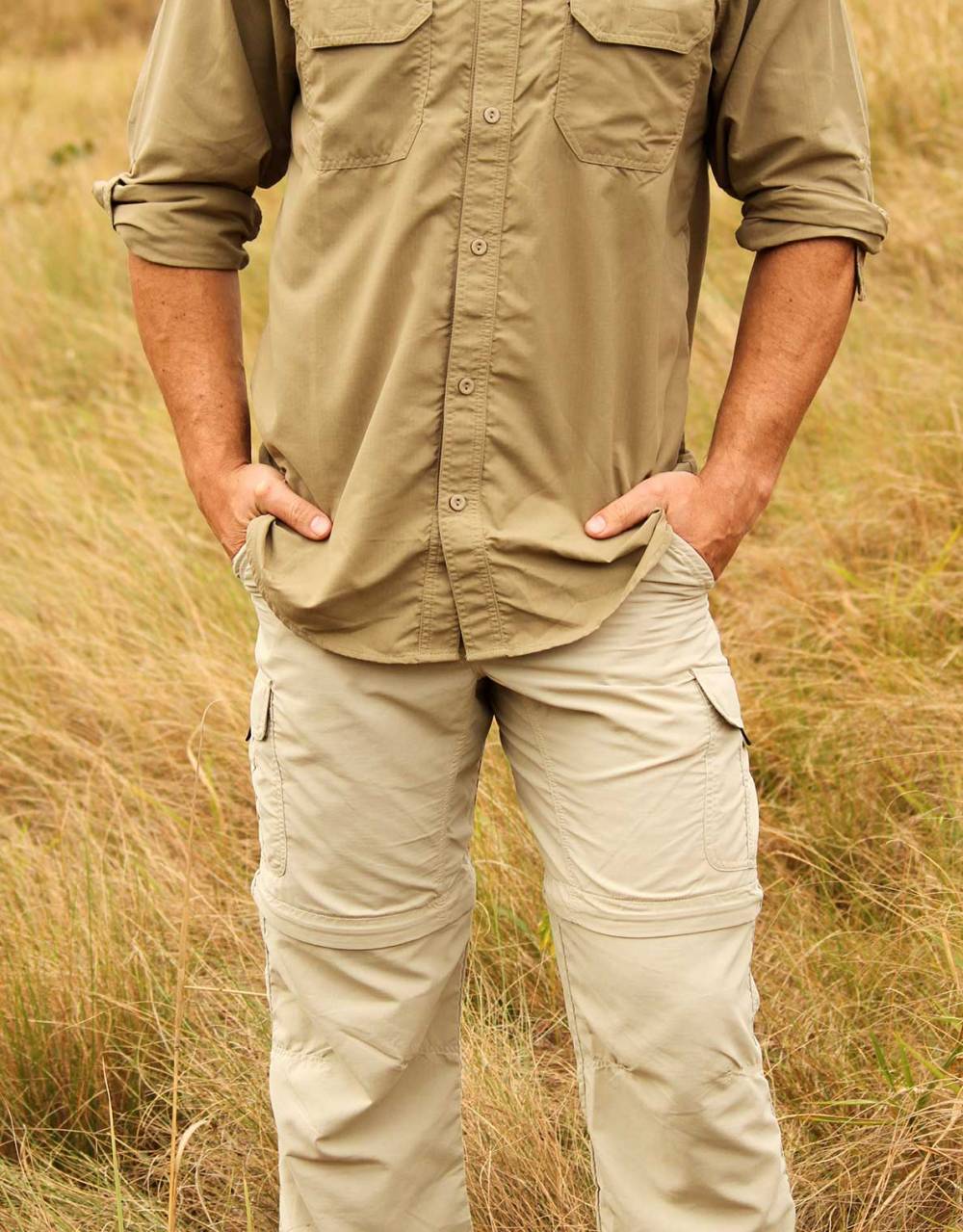 Men's Rufiji™ MaraTech™ Zip-Off Safari Trousers (32 inch inside Leg ...