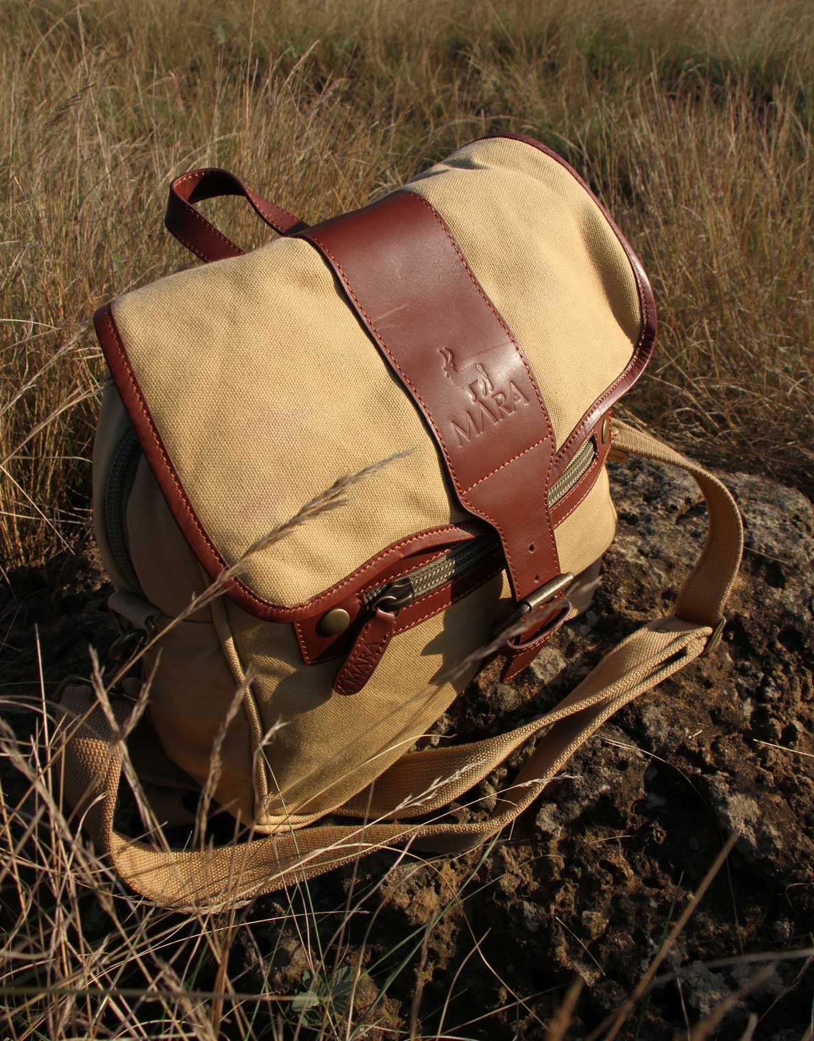 Safari Satchel | Canvas & Leather Backpack | The Safari Store